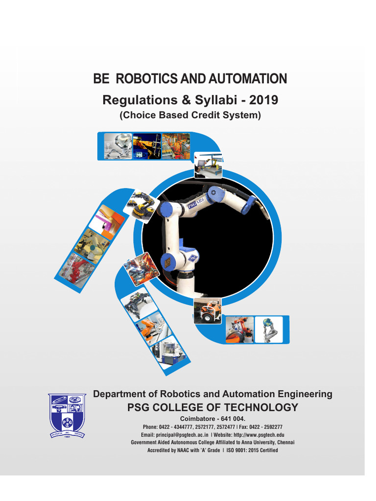 Robotics & Automation Syllabus | PDF | Engineering | Academic Term
