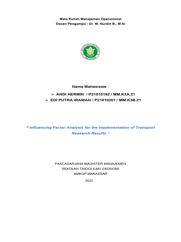 Andi Hermin (P21010192) & Edi Putra Irawan (P21010201) - MM.K3.21 Tugas Review Jurnal | PDF