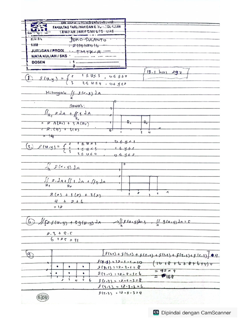 Tugas KALKULUS Multivariabel Joko | PDF