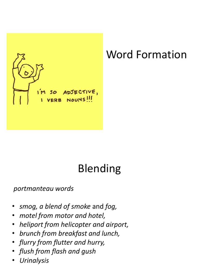 Word Formation | PDF | Young Adult