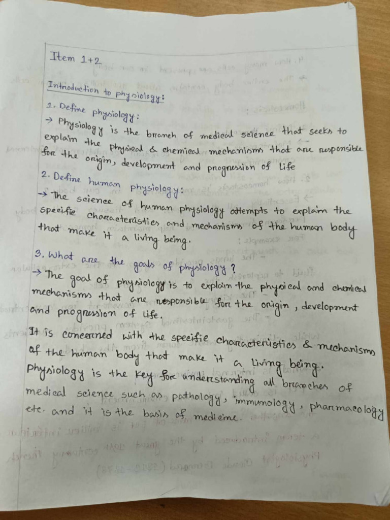 Homeostasis and Cell Physio | PDF