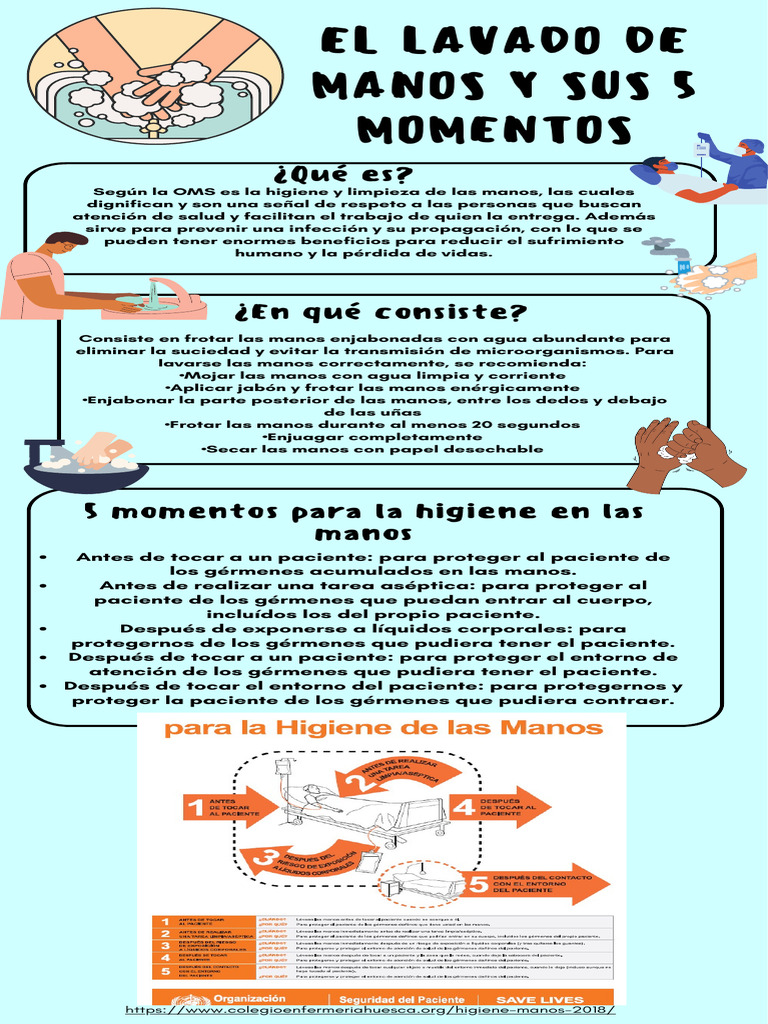 Lavado de Manos: 5 Momentos Clave | PDF