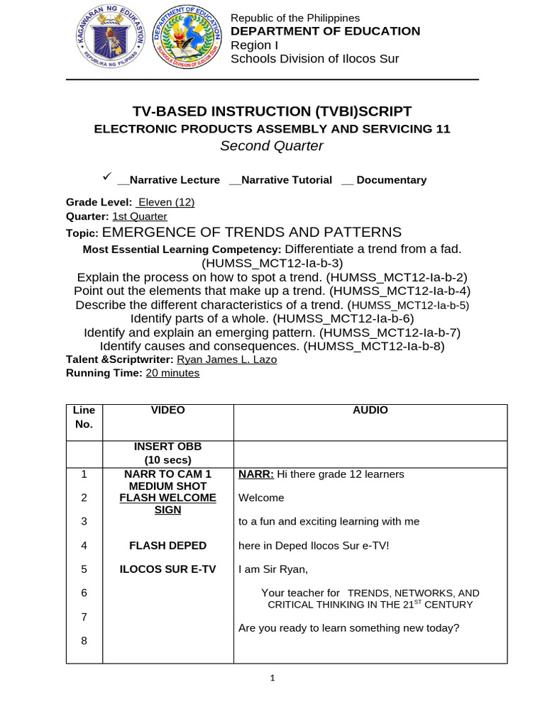 Ryan Script Trends, Networks and Critical Thinking | PDF | Behavior