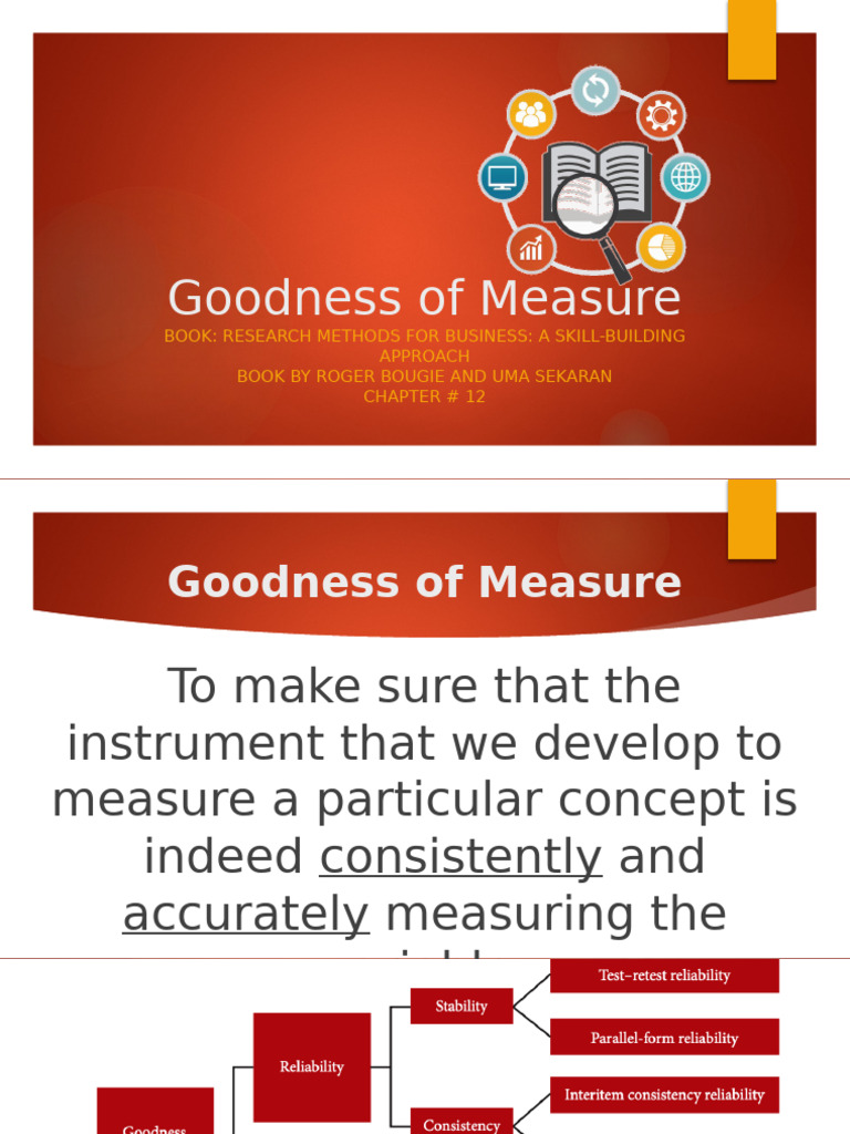 Week 3 Goodness of Measure | PDF | Validity (Statistics) | Psychology