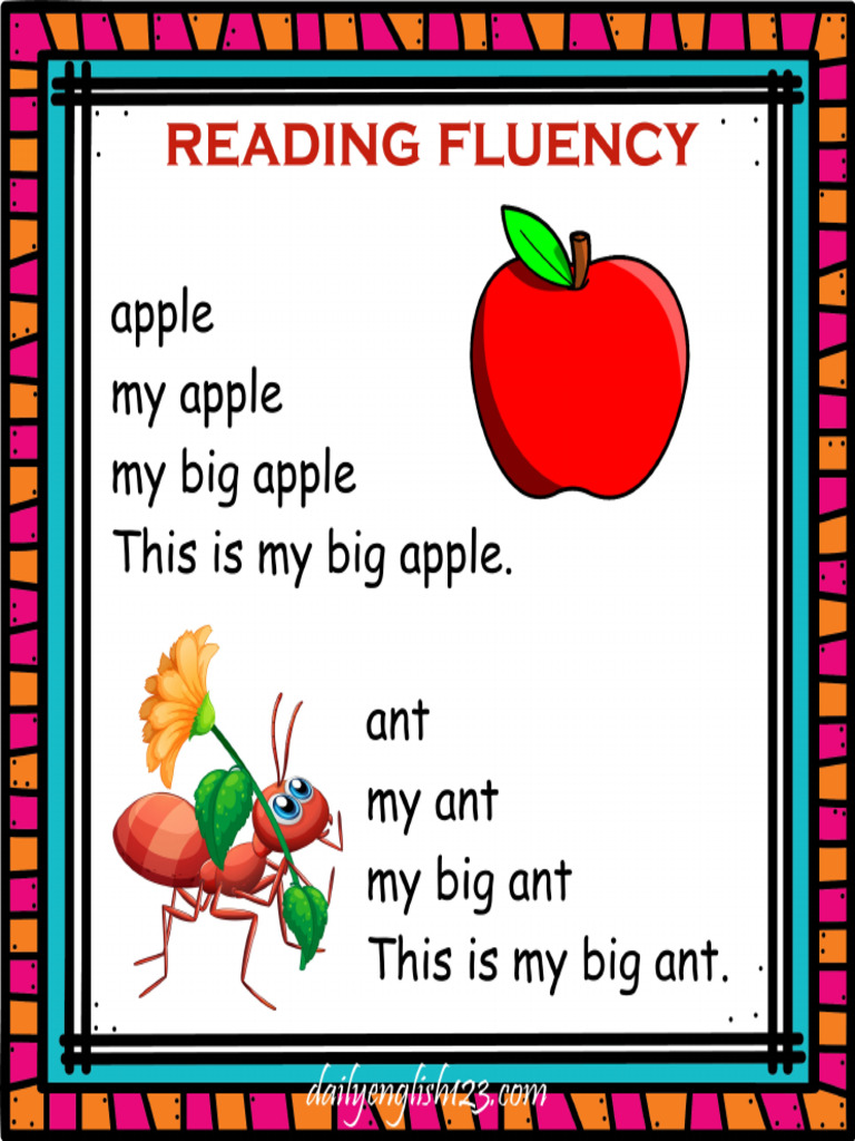 Reading Fluency - A | PDF