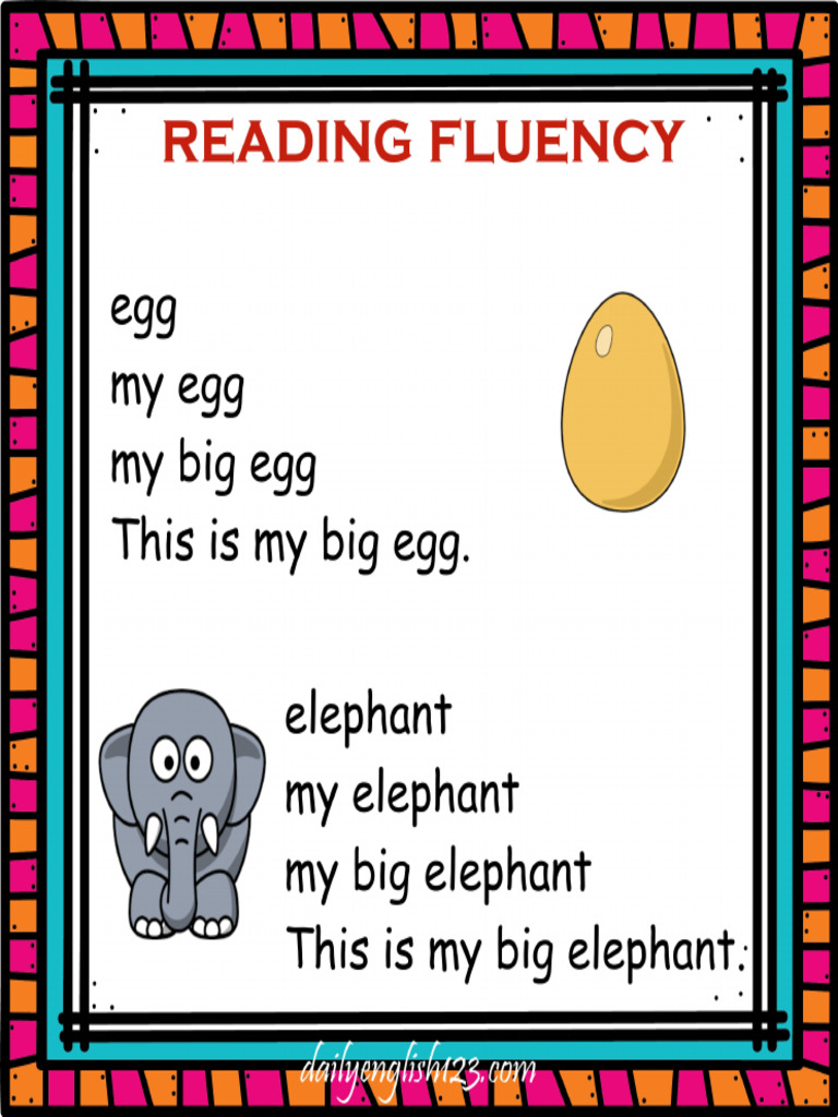 Reading Fluency - e | PDF