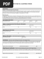 Texas Rebuilt Vehicle Statement Form VTR-61 | PDF | Pickup Truck ...