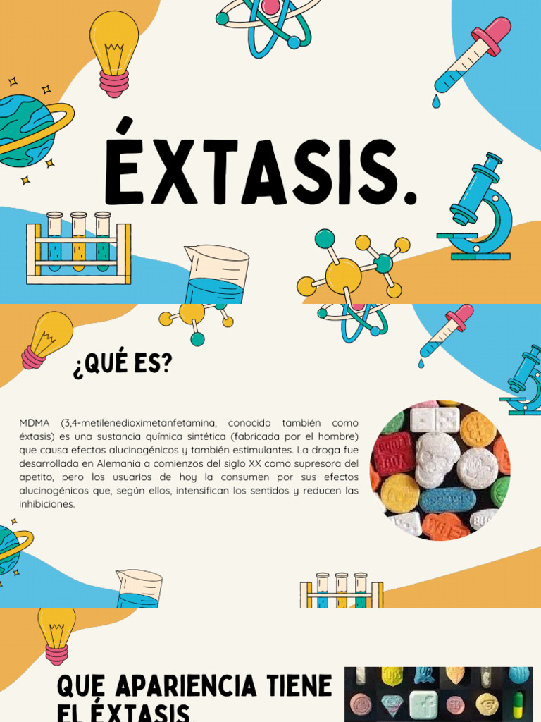 Presentación de Éxtasis | PDF | Mdma | Medicina CLINICA