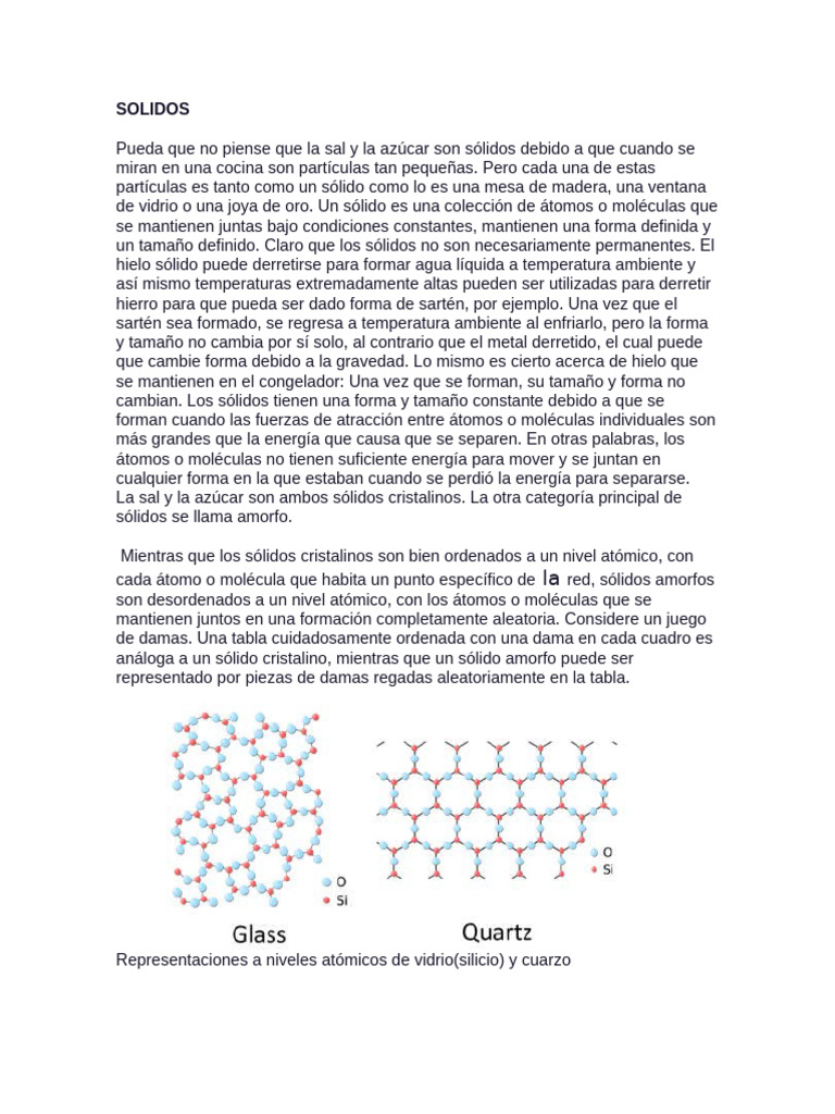 Estructura y Tipos de Sólidos | PDF | Compuestos químicos | Enlace iónico