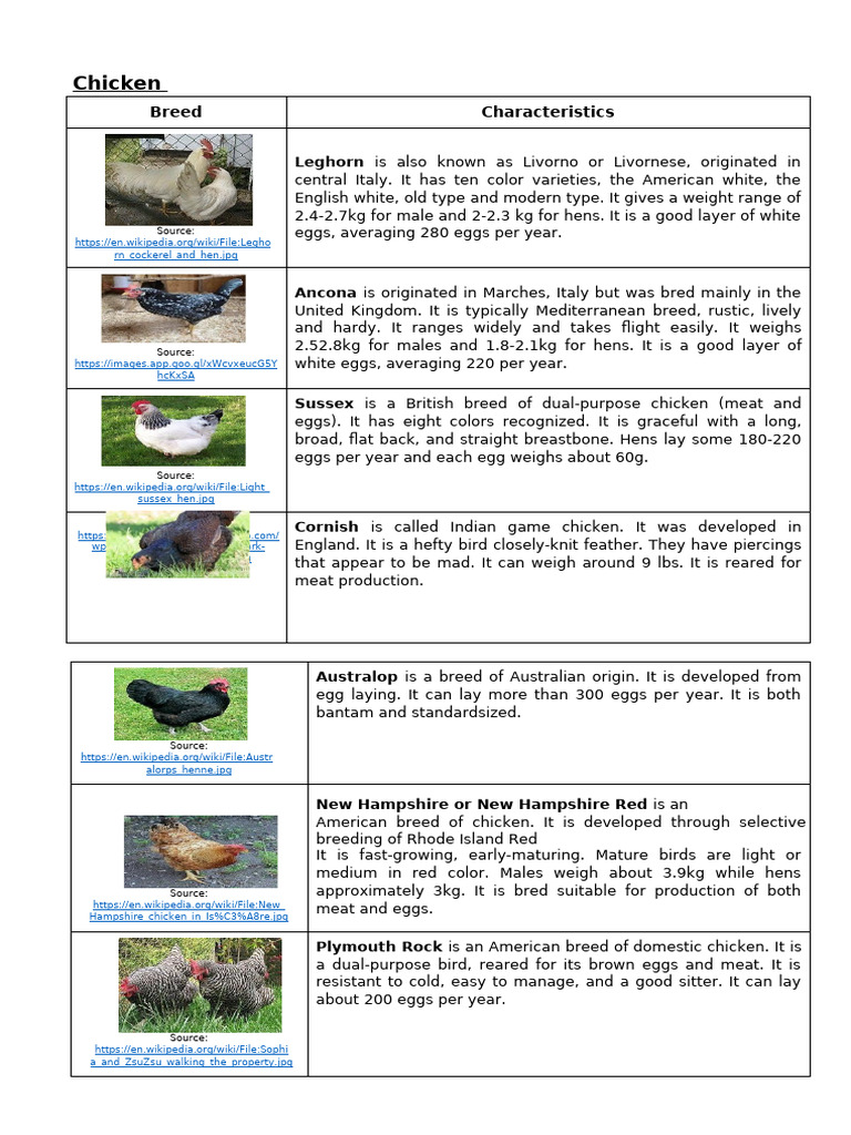 Livestock Breeds | PDF | Poultry Farming | Poultry