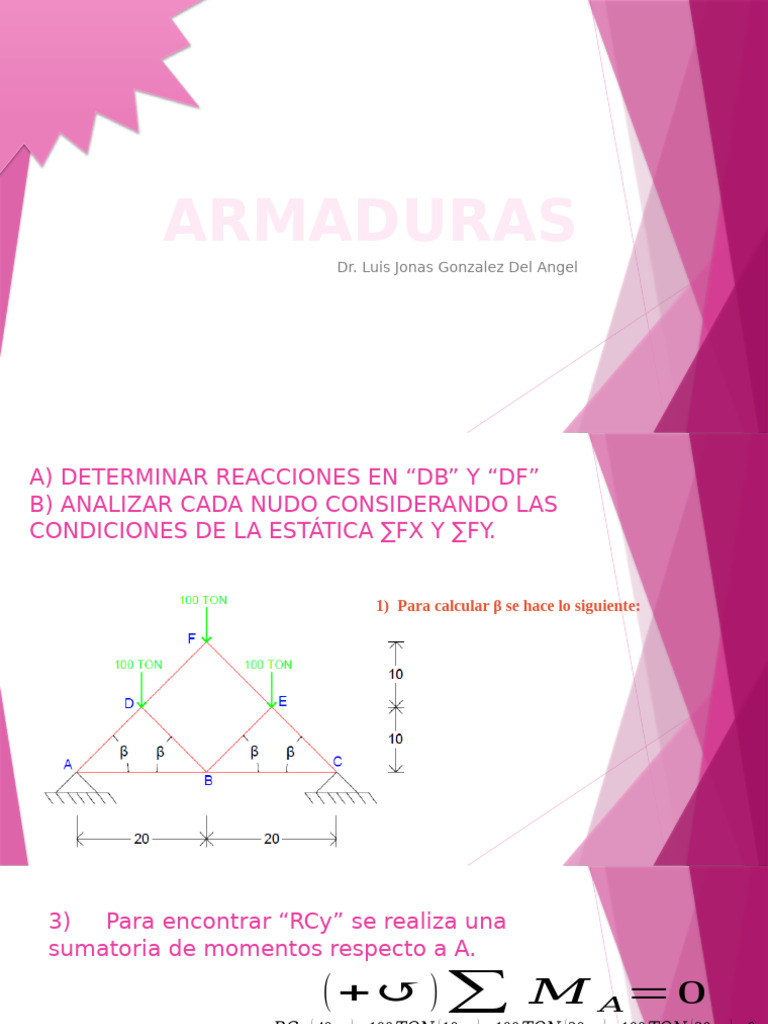 Análisis Estático de Armaduras | PDF