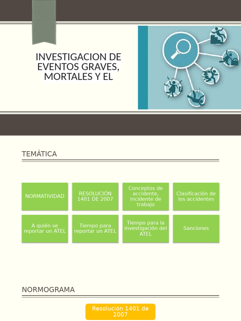 Investigacion de Eventos Graves, Mortales y El | PDF
