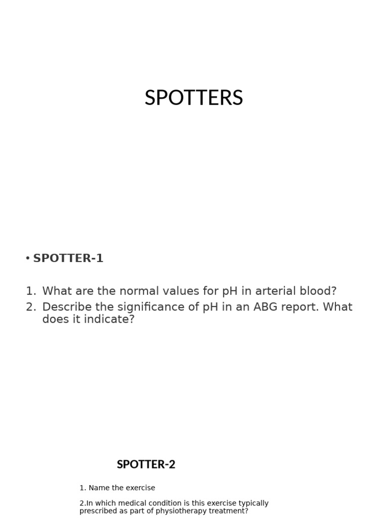Spotter 1 | PDF