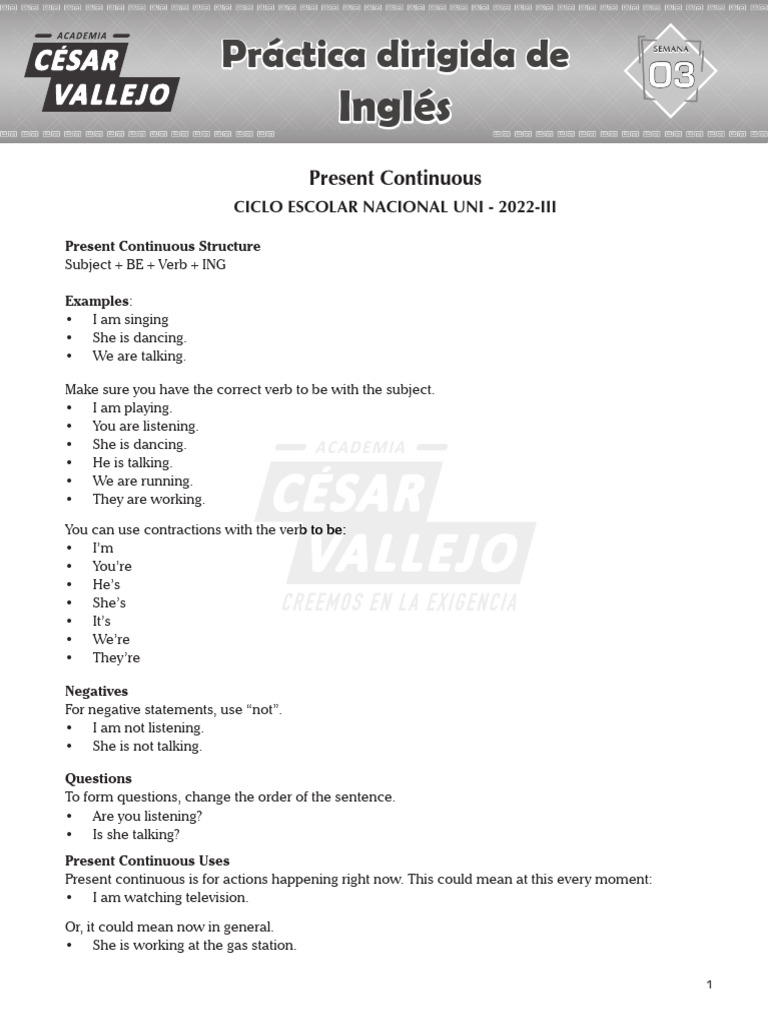 E Esc Nac UNI Diri Sem3 | PDF | Morphology | Languages