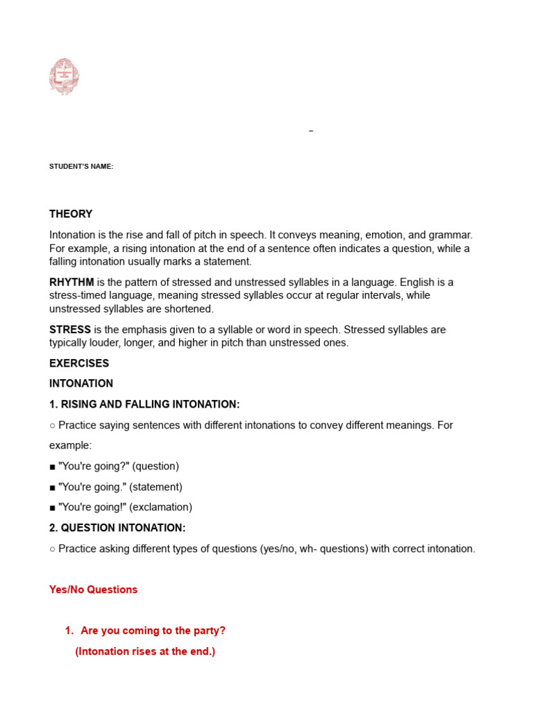 Activity 2 | PDF | Stress (Linguistics) | Human Communication