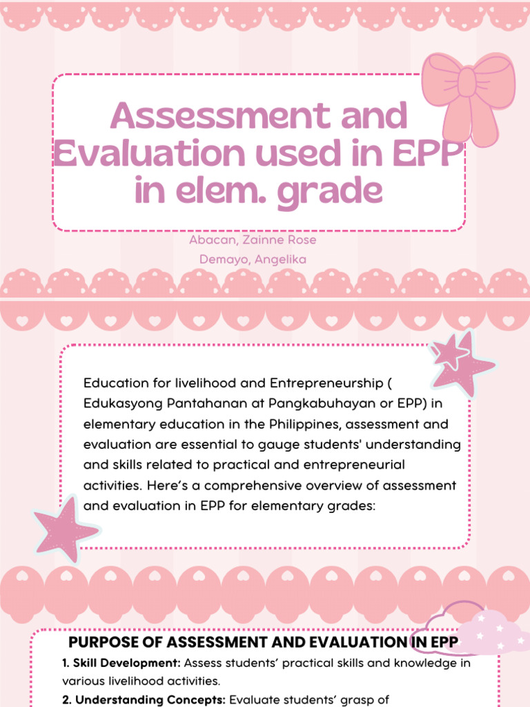 Pink Colorful Cute Presentation | PDF | Educational Assessment | Evaluation