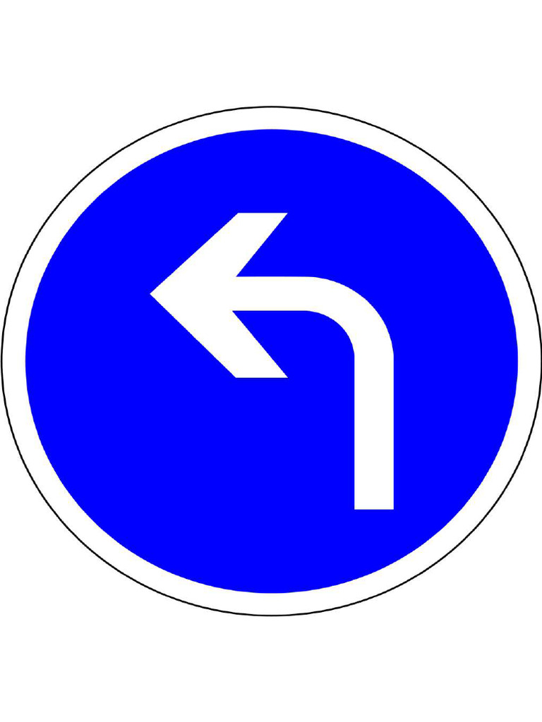 Panneau Obligation de Tourner À Gauche | PDF