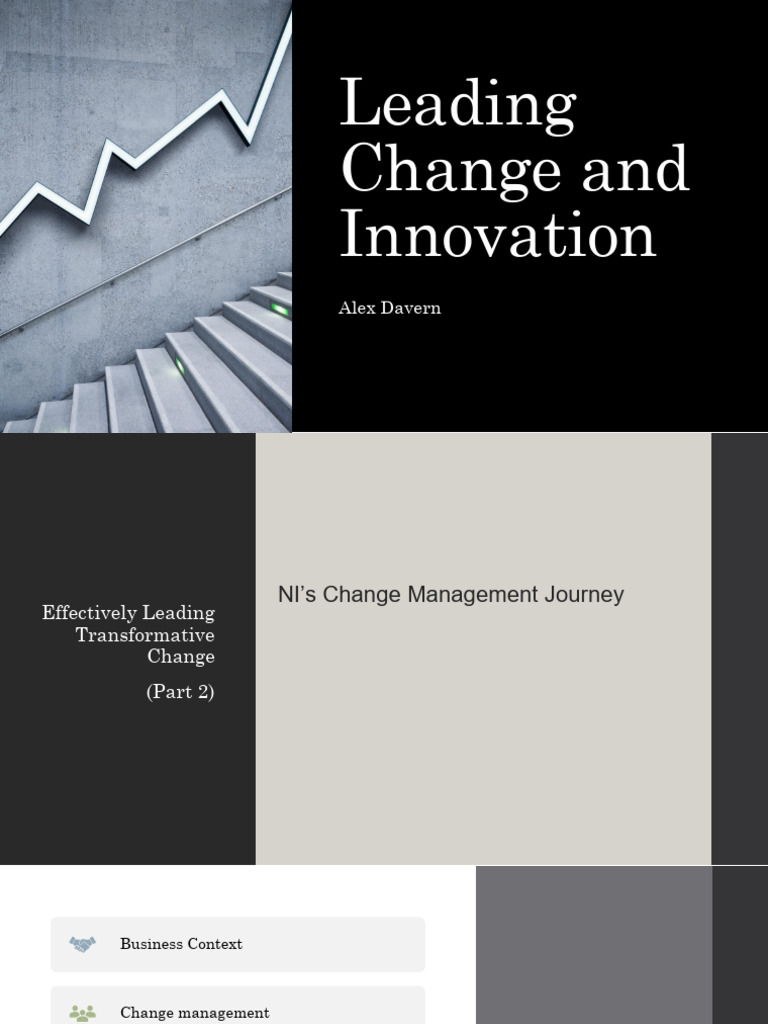 Leading Transformative Change at NI | PDF | Strategic Planning | Leadership