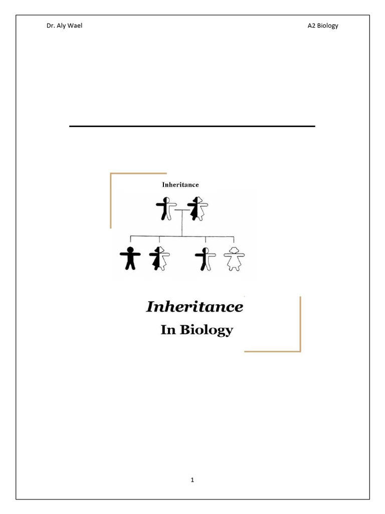 A2 Biology: Inherited Change Overview | PDF