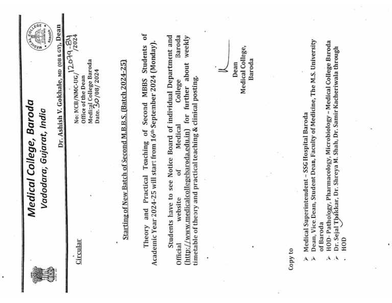 2ndMBBS Batch 24 25 | PDF