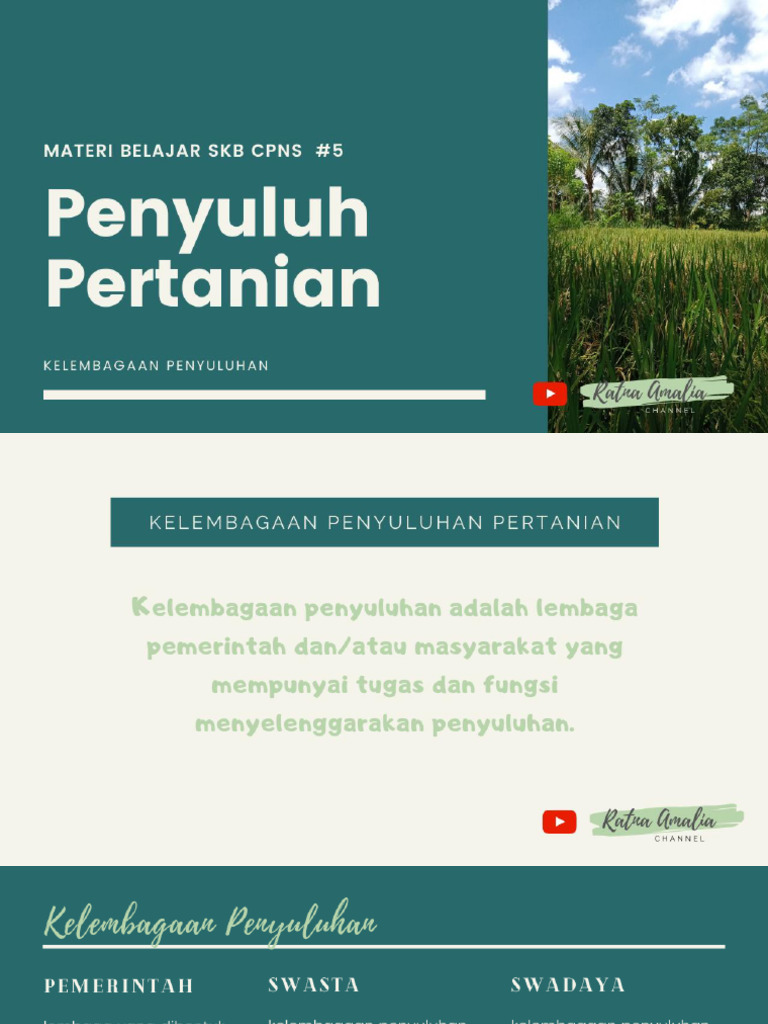 Materi SKB 5 - Kelembagaan Penyuluhan | PDF