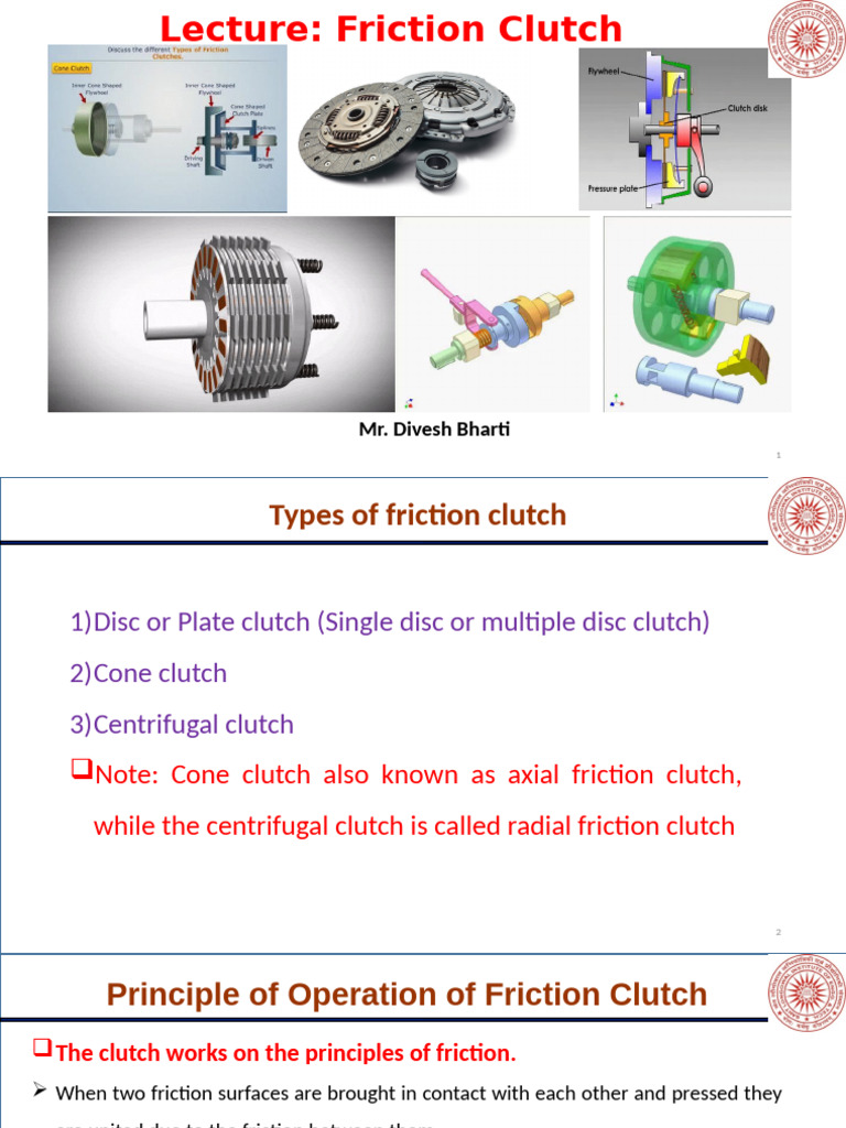Types of Friction Clutches | PDF | Clutch | Automotive Technologies