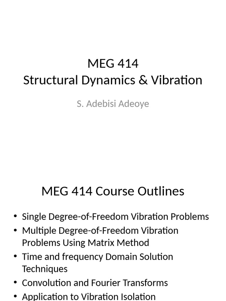 Meg 414 | PDF | Oscillation | Damping