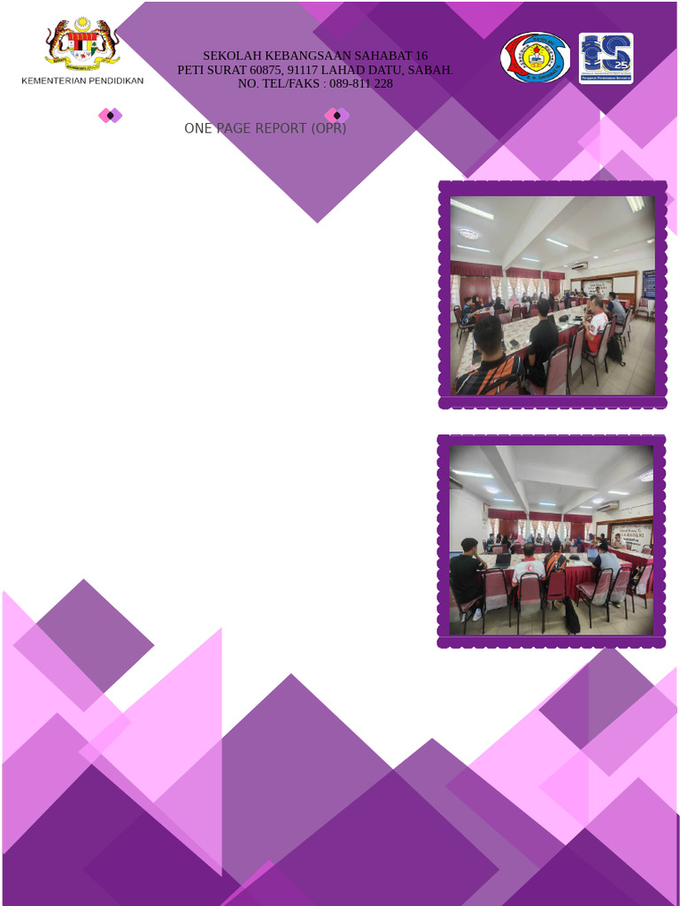 One Page Report (Opr) | PDF