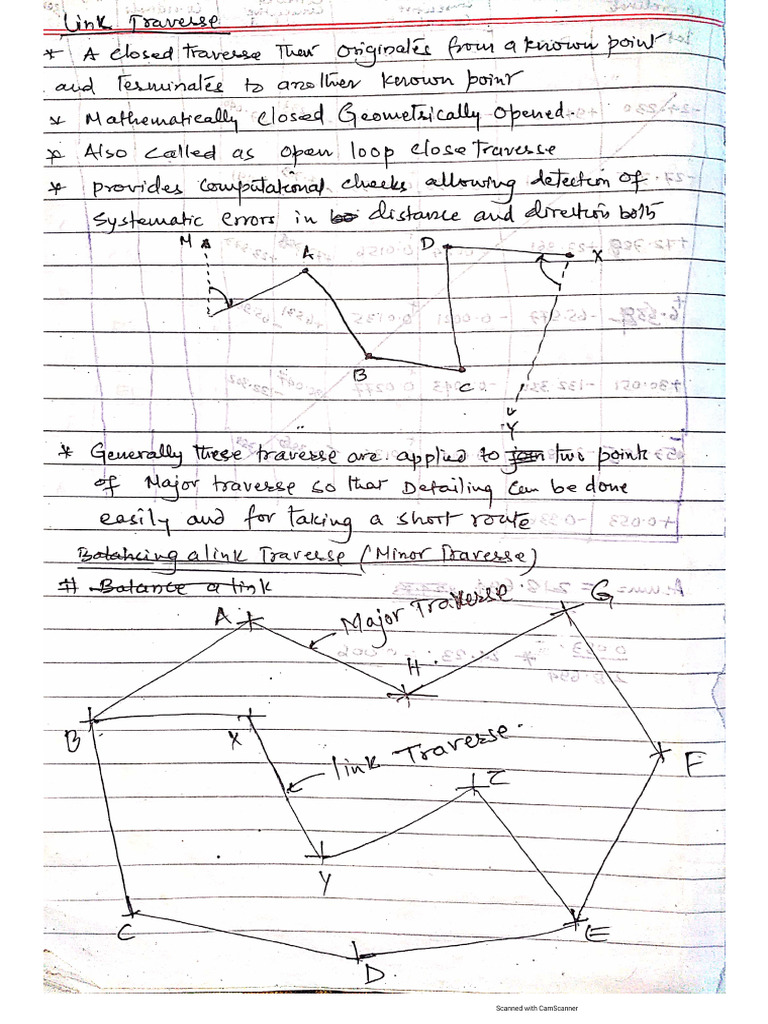 Survey II Link Traverse 1 | PDF