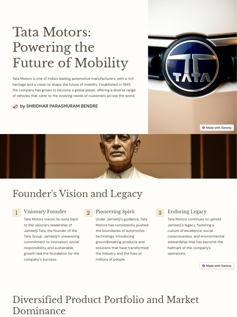 Tata Motors Powering The Future of Mobility | PDF | Capital Structure ...