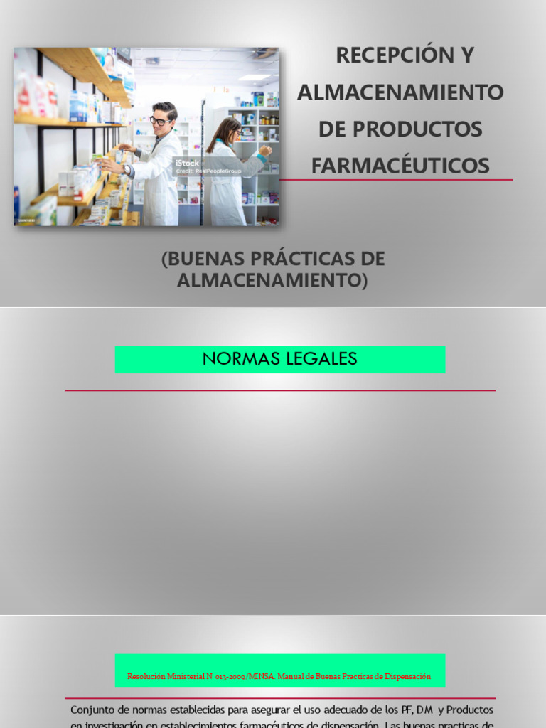 Buenas Practicas de Almacenamiento | PDF | Farmacia | Farmacéutico