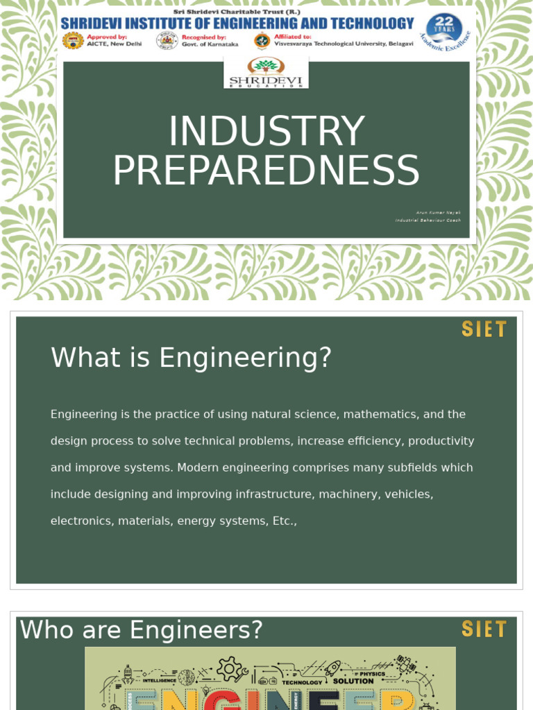 Engineering Skills for Industry Success | PDF | Engineering | Skill