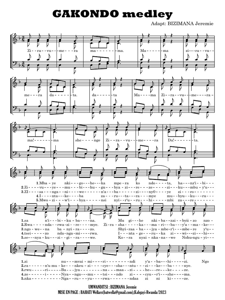 Gakondo Medley | PDF
