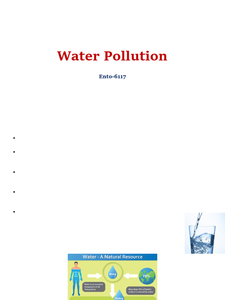 Lecture 18 Water Pollution | PDF | Water Pollution | Water