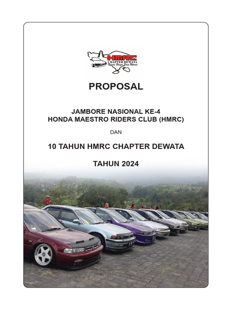 PROPOSAL JAMBORE NASIONAL HMRC (Rev Ok) | PDF