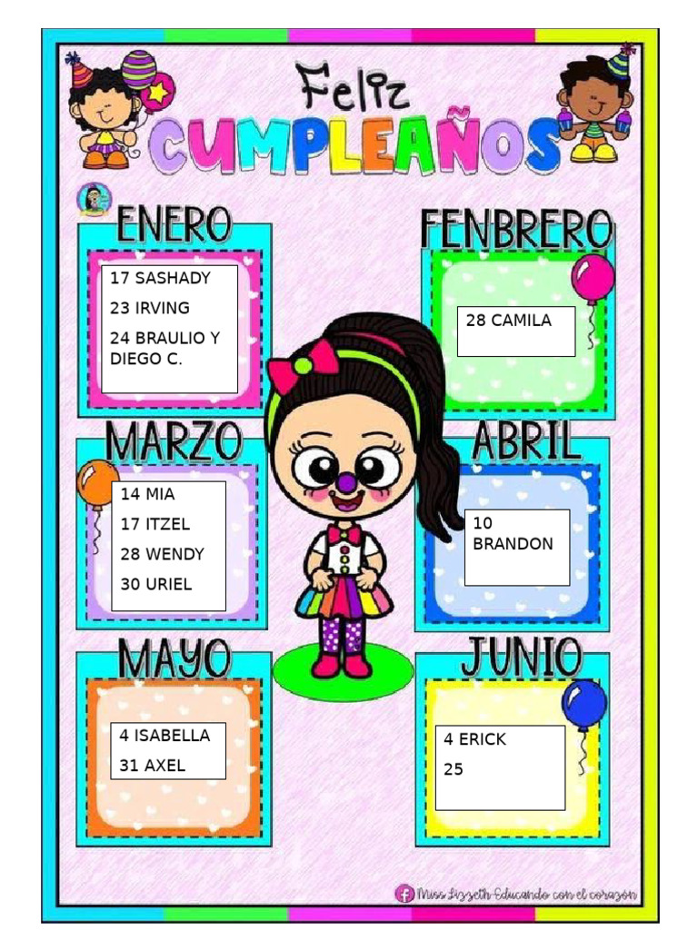 Calendario de Cumples | PDF