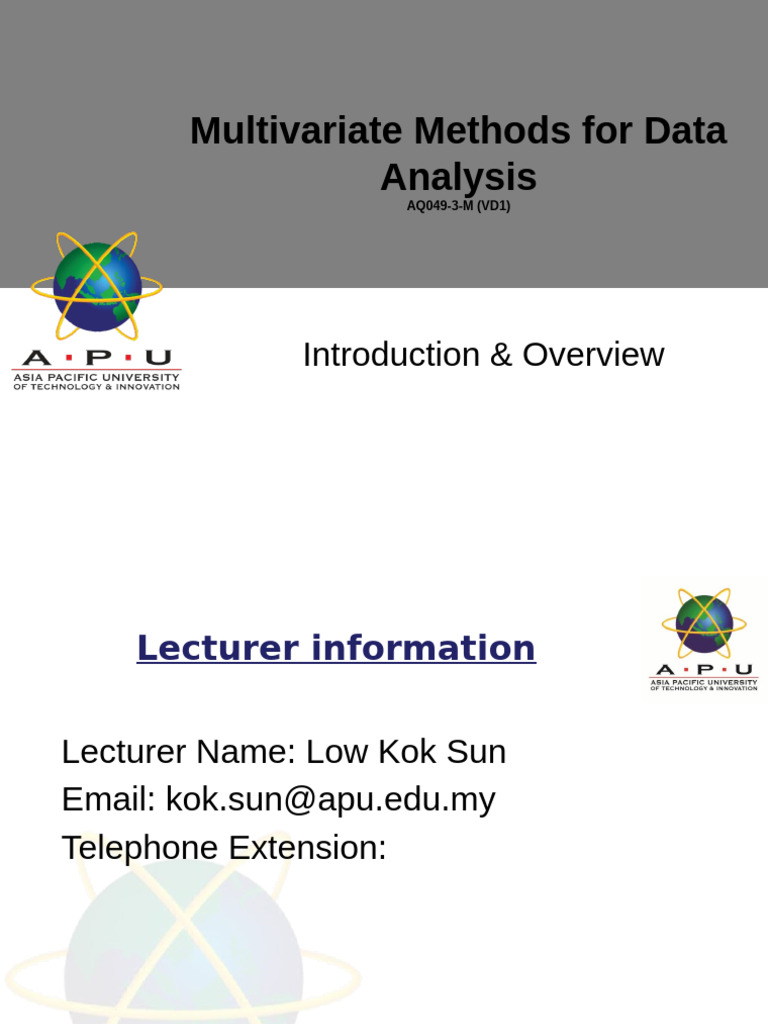 L0 Introduction and Overview | PDF | Statistics | Behavior Modification