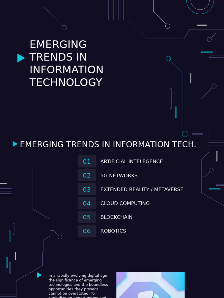 Emerging IT Trends: AI, 5G, Cloud, XR | PDF | Artificial Intelligence ...