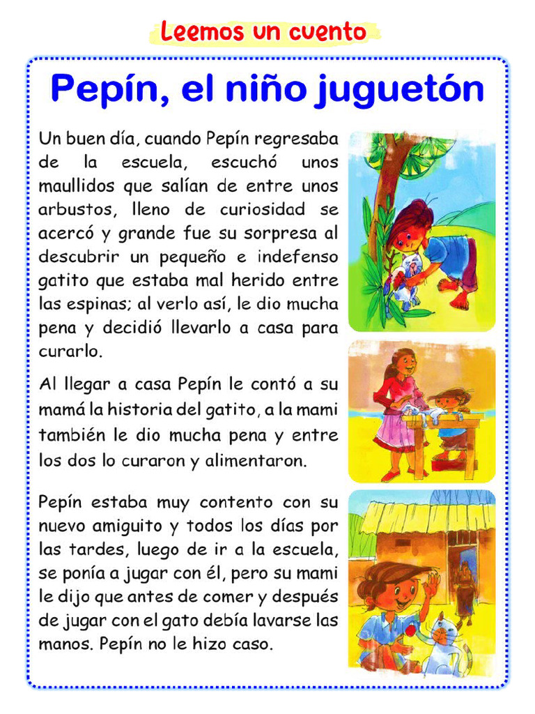Ficha Pepín El Niño Juguetón Maestra Janet | PDF