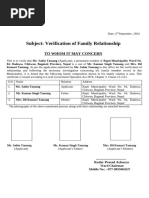 Certificate of Relationship Verification | PDF