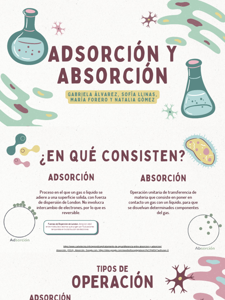 Adsorción y Absorción | PDF | Absorción (Química) | Adsorción