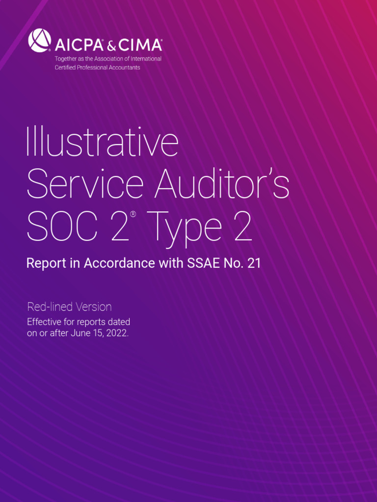 Illustrative - service-auditor-SOC2-report-SSAE21 | PDF | Certified ...
