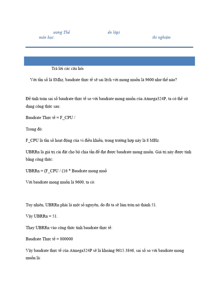 Báo Cáo TN#3 T 07 Nhóm L05 | PDF