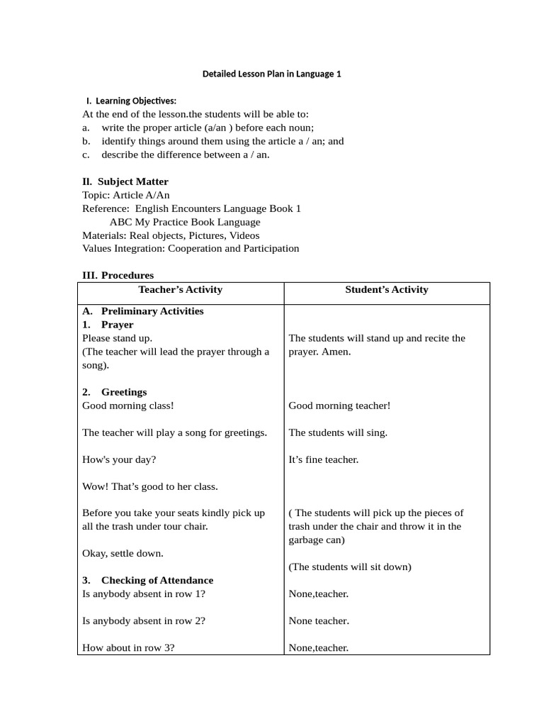 DLP in English 1 | PDF | Consonant | Word