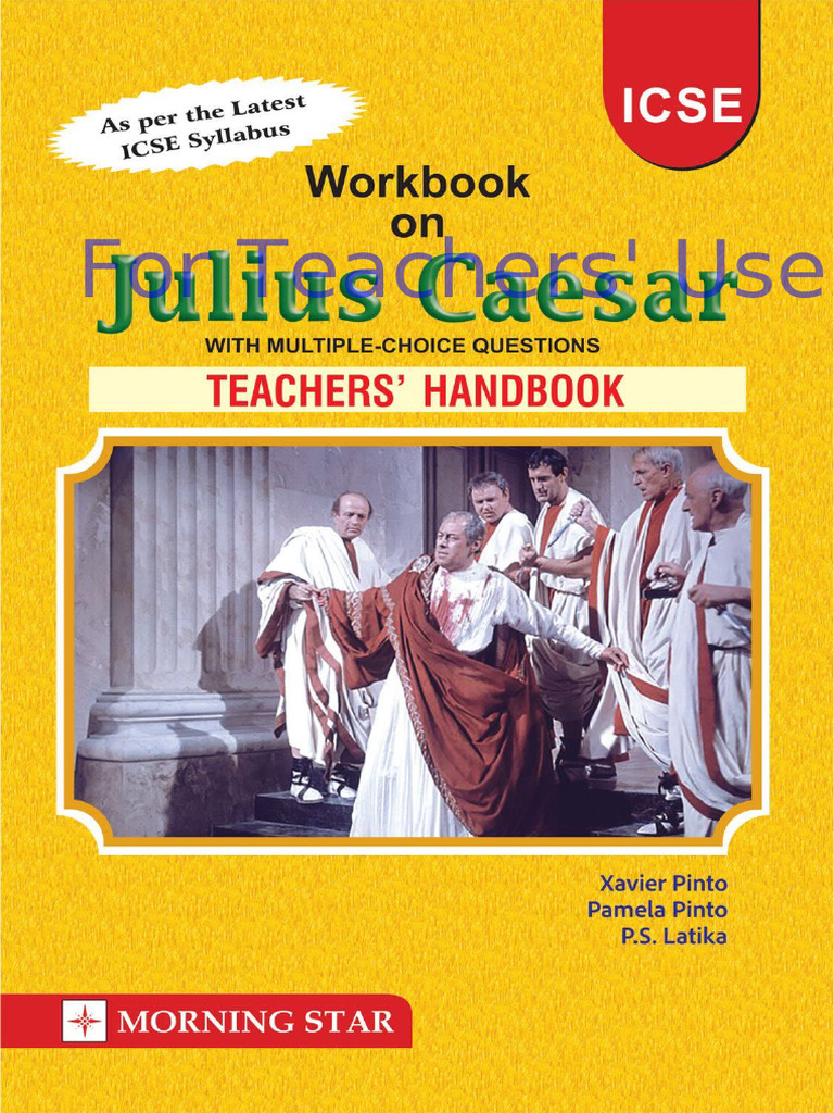Julius Caesar Workbook - Teachers Handbook | PDF | Mark Antony | Julius ...