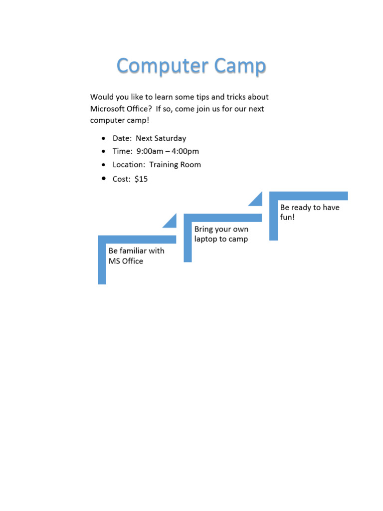 Camp Flyer | PDF