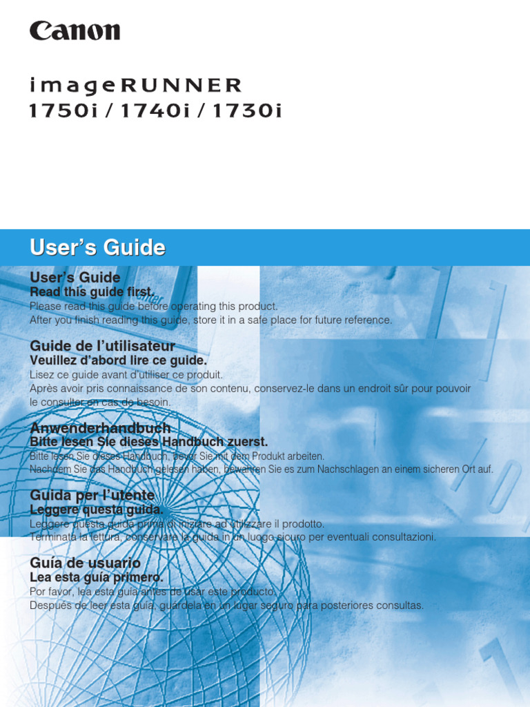 Canon IR 1730-Handbuch | PDF | Microsoft Windows | Operating System