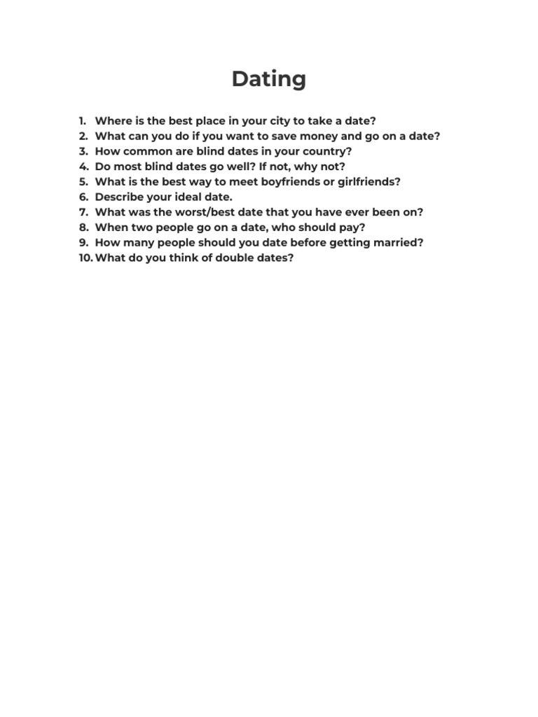 Dating | PDF