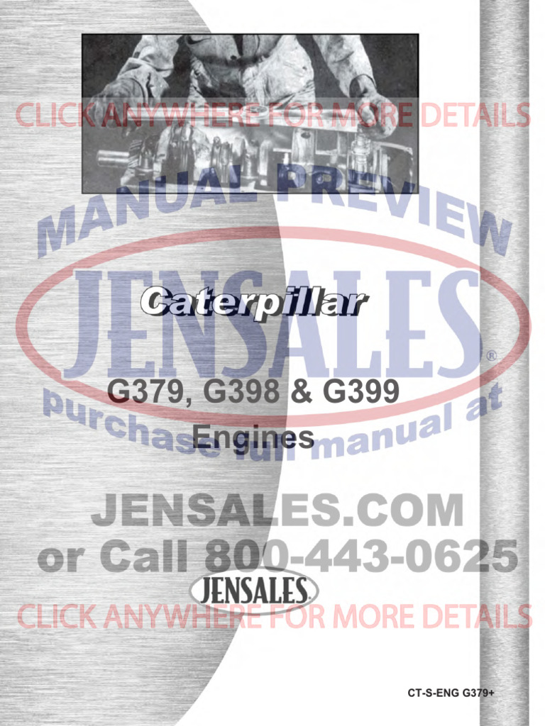 Caterpillar Engine Service Manual CT S Eng g379 | PDF | Engines | Machines