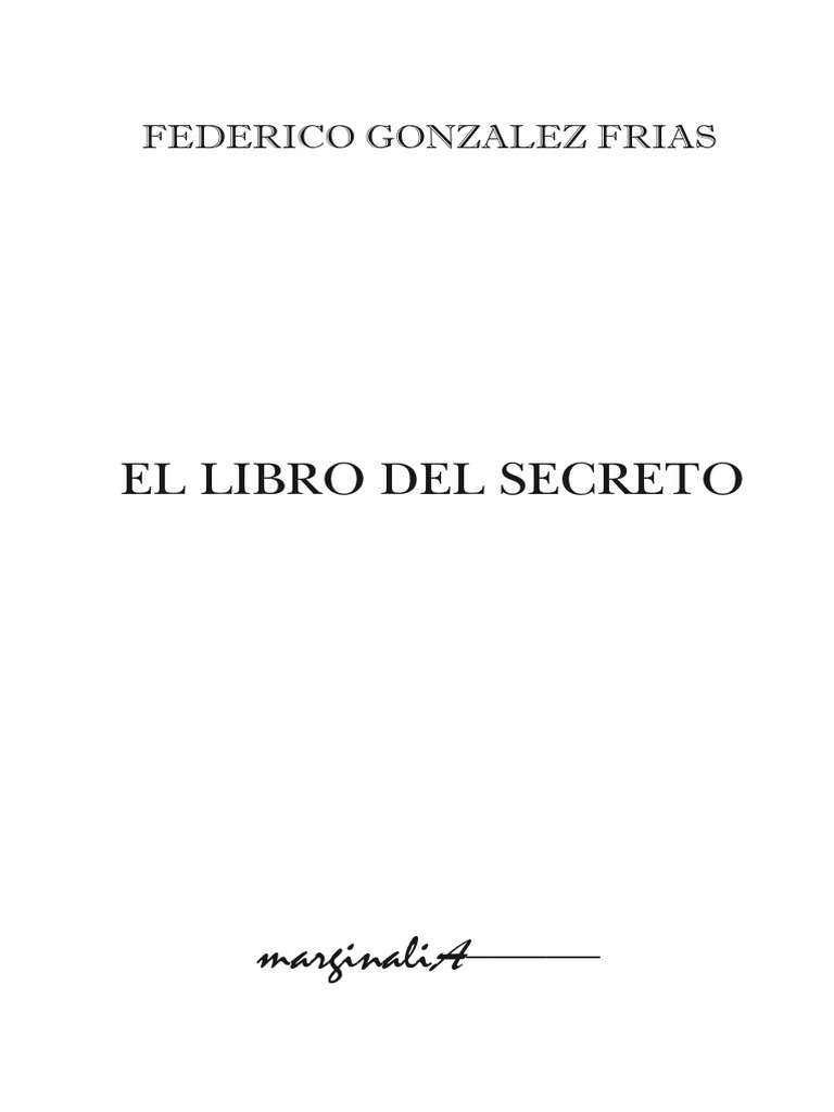 Federico Gonzalez - El Libro Del Secreto | PDF | Buenos Aires | Musica ...